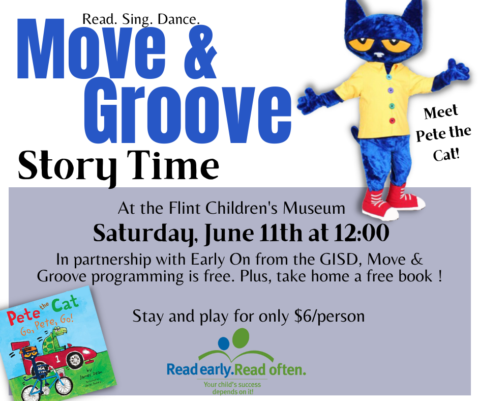 Move & Groove Story Time with Pete the Cat, Flint Children's Museum at ...